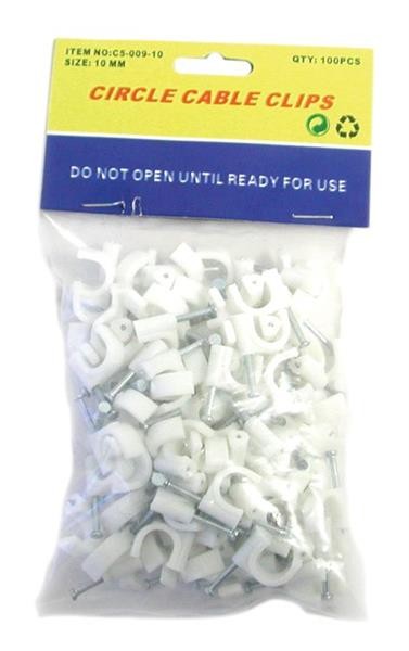 Connectors & Ties - Round Cable Clips - 10mm was sold for R19.00 on 15 ...